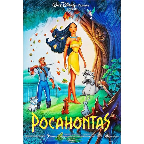 Плакат, постер на холсте Покахонтас (Pocahontas, 1995г). Размер 42 х 60 см