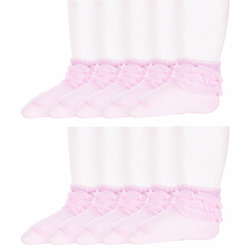 Носки Conte 10 пар, размер 8, розовый