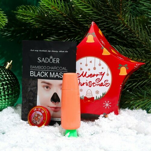 Secret Beauty Подарочный новогодний набор №2: бальзам-тигровый, бальзам для губ и маска для лица