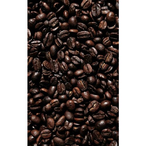 Картина на холсте 60x110 LinxOne "Кофейное зерно, зерна, кофе" интерьерная для дома / на стену / на кухню / с подрамником