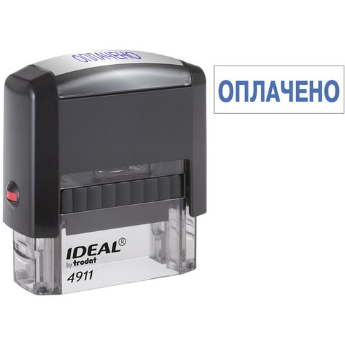 Штамп Ideal "оплачено", 38*14мм (161487) - 2 шт.