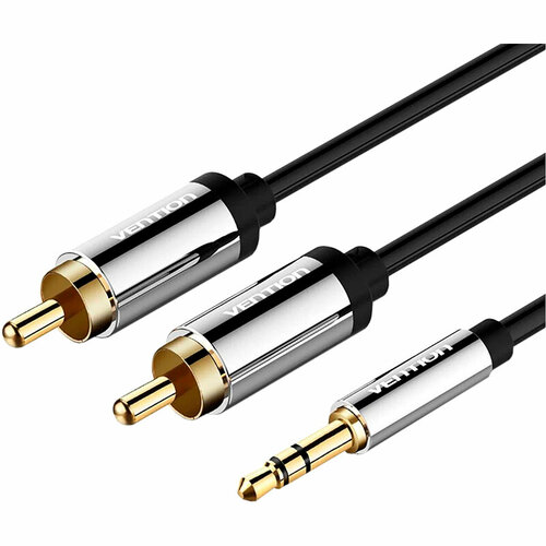 Кабель Vention 2RCA(m)/mini jack 3.5 mm(m) - 1.5 м (P550AC150-S)