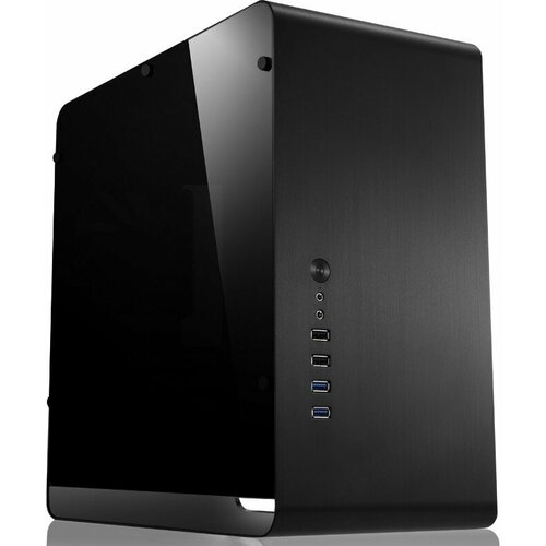 Корпус JONSBO UMX3W Black без БП, боковая панель из закаленнго стекла, mini-ITX, micro-ATX, черный