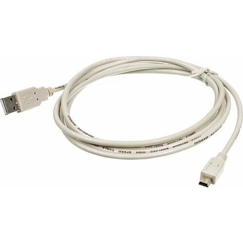 Кабель Ningbo A(m) mini USB B (m) 1.8м серый