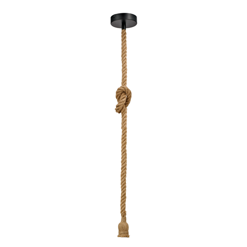 Подвесной светильник Inspire Cordera E27x1 веревка, цвет черный