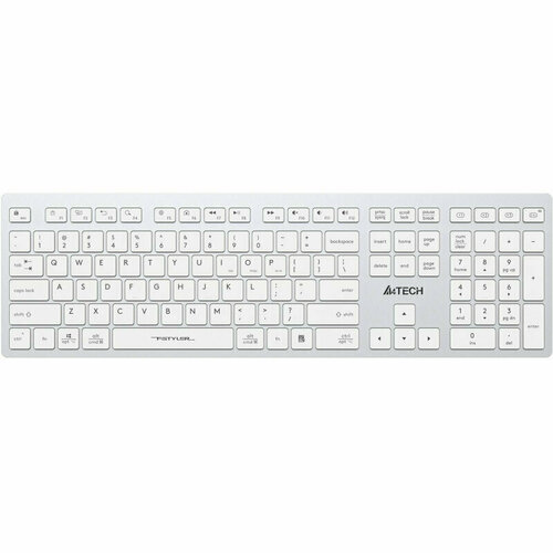 Клавиатура A4Tech Fstyler FBX50C белый USB BT (FBX50C WHITE), 1777590