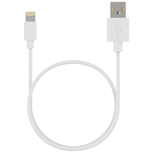 Кабель Maxvi (MC-03) Apple 8-pin, 1 м, 2A, белый