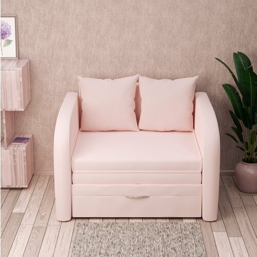 Детский диван, диван-кровать "Мультик", детская мебель, 105х80х74 см, цвет пудрово-розовый