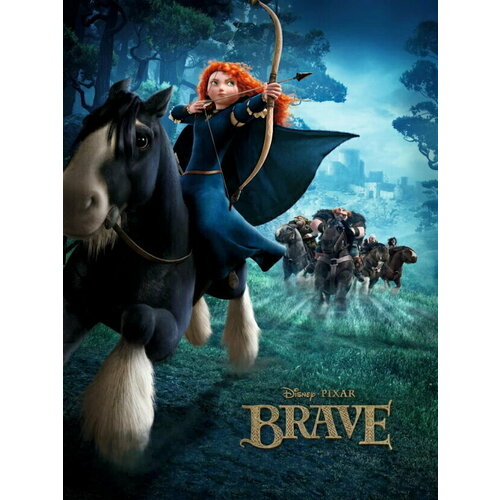 Плакат, постер на бумаге Brave/Храбрая сердцем/комиксы/мультфильмы. Размер 30 х 42 см