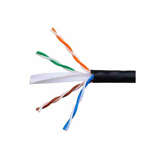 Сетевой кабель SkyNet UTP cat.6 Outdoor 4x2x0.57 Fluke Test 305m Black CS6-UTP-4-CU-OUT