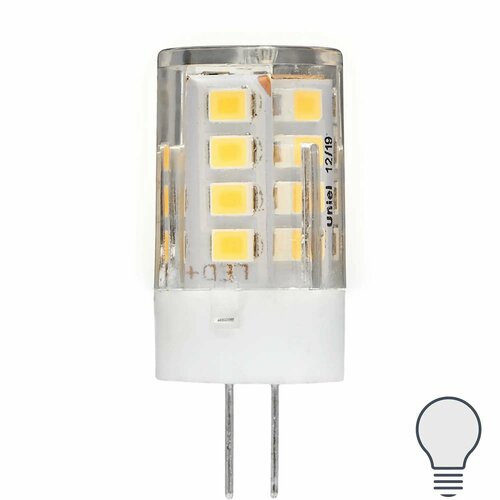 Лампа светодиодная Volpe JC G4 220-240 В 3.5 Вт кукуруза прозрачная 300 лм нейтральный белый свет