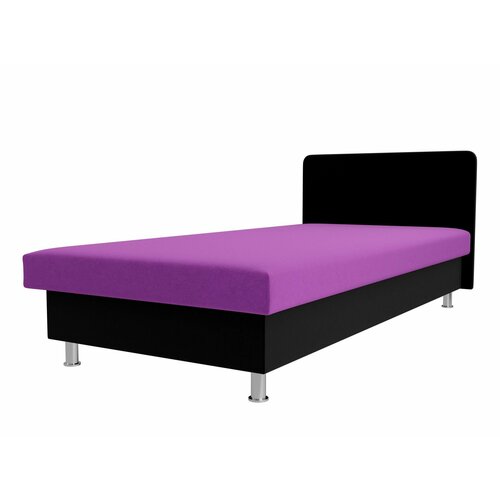 Кровать Лига Диванов Мальта Фиолетовый/Черный (микровельвет)