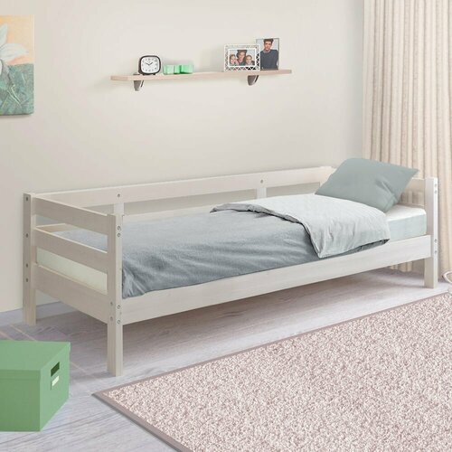 Кровать детская Боровичи-мебель Норка массив Выбеленная береза 91619