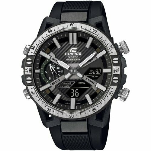 Наручные часы CASIO Edifice ECB-2000TP-1A, черный, серебряный