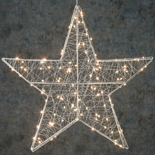 Edelman Светодиодное украшение Звезда Герэль 58 см, 120 теплых белых LED ламп, IP44 1068452