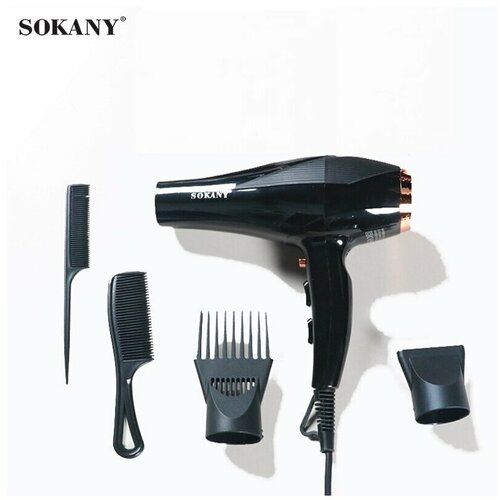 Профессиональный Супермощный Фен для волос с ионизацией PERFECT HAIRSTYLE. SOKANY SK-2214, Мощность 2600 Вт.