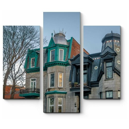 Модульная картина Красочные Викторианские дома60x54