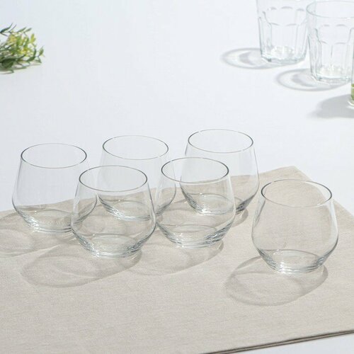 Набор стеклянных низких стаканов VAL SURLOIRE, 360 мл, 6 шт, цвет прозрачный