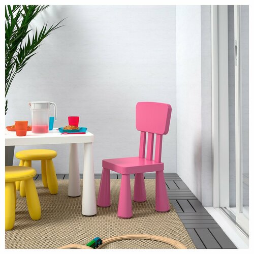 MAMMUT Детский стул для дома/улицы IKEA, розовый (40382323)