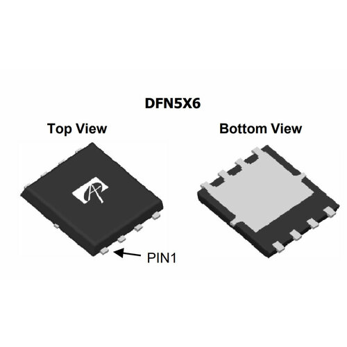 Микросхема AON6512 P-Channel MOSFET 30V 150A DFN5x6