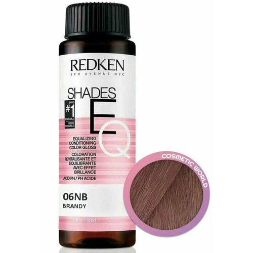 Redken Shades EQ Gloss 06NB Brandy - Краска-блеск без аммиака для тонирования 60 мл