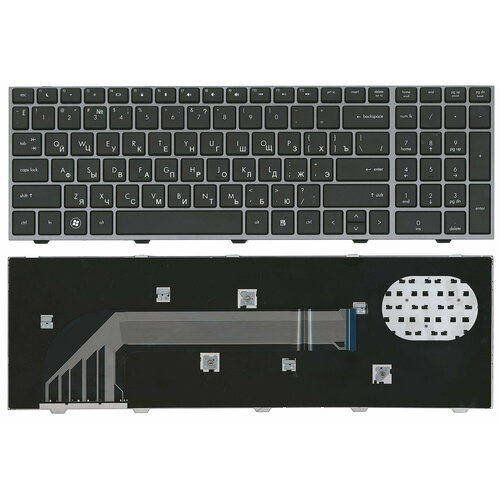 Клавиатура для ноутбука HP MP-10M13SU-4423 90.4SJ07. C0R черная с серой рамкой