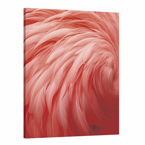 Интерьерная картина 50х70 "Огненная элегия фламинго"