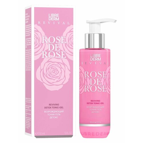 Librederm rose de rose тоник-гель возрождающий детокс 150 мл 2уп