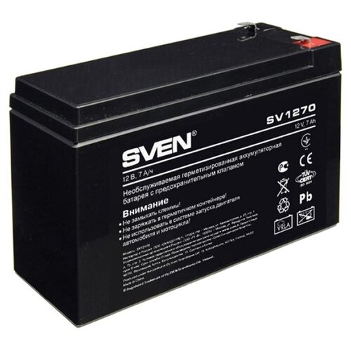 Батарея для ИБП SVEN SV 1270 (12V/7Ah) аккумуляторная 626024 SV-0222007