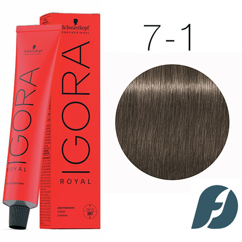 Schwarzkopf Professional Igora Royal Крем-краска для волос 7-1, 60 мл