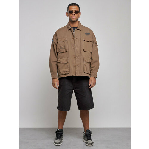 Джинсовая куртка MTFORCE, размер 50, коричневый