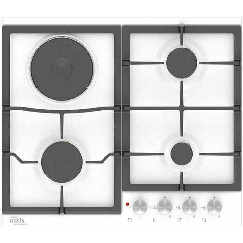Газовая варочная панель Oasis P-MWK31 (белый)