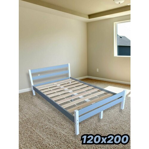 Кровать двуспальная деревянная из массива березы "Омега" 2000х1200