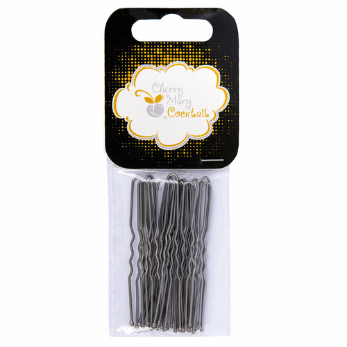 Набор шпилек для волос "CHERRY MARY" VZ07030 6 см 20 шт №04 под никель