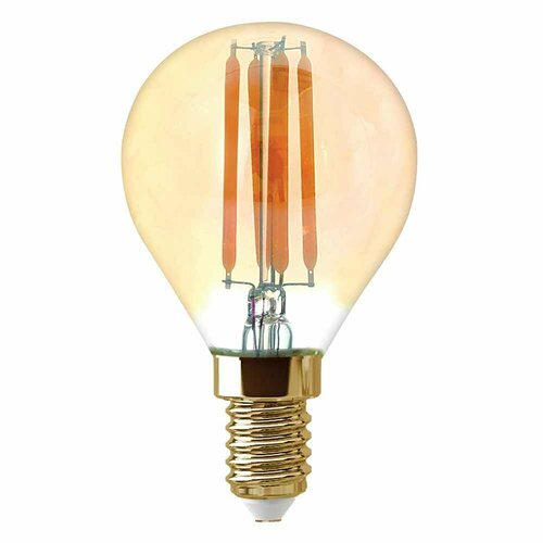 Светодиодная лампа Thomson Нити 9 Вт Е14/P золотая колба теплый свет