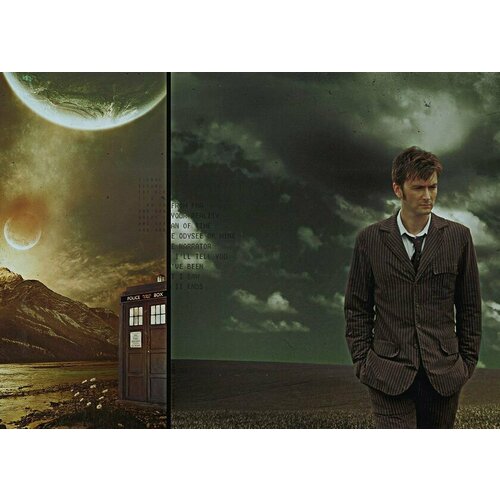 Плакат, постер на бумаге Доктор Кто. Doctor Who, сериал. Размер 21 х 30 см