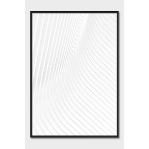 Постер для интерьера Postermarkt Белая архитектура минимализм #5, постер 40х50 см в черной рамке, настенный декор для дома