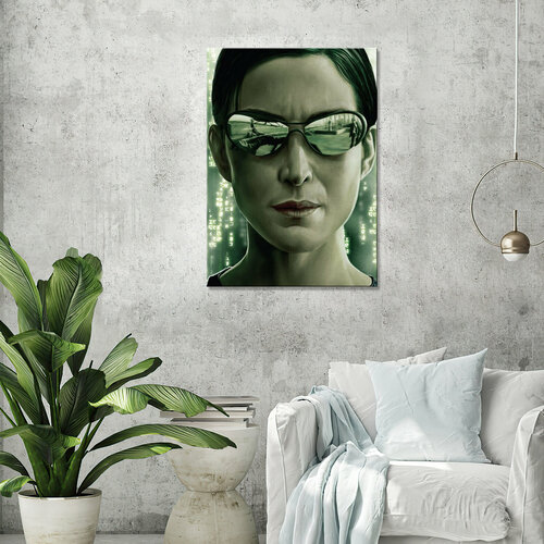 Интерьерная картина на холсте - Тринити портрет Матрица арт 20х30