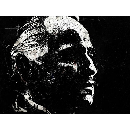Плакат, постер на холсте The Godfather/Крестный отец-Вито Корлеоне/винтажный/ретро. Размер 60 х 84 см
