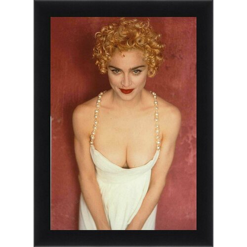 Плакат, постер на холсте Мадонна-29. Размер 21х30 см