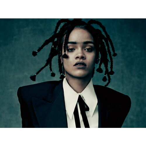Плакат, постер на холсте Rihanna/Рианна/музыкальные/поп исполнитель/артист/поп-звезда/группа. Размер 42 х 60 см