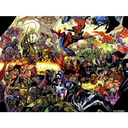 Плакат, постер на холсте Marvel Comics Superhero/Герои Комиксов Марвел/комиксы/мультфильмы. Размер 30 х 42 см