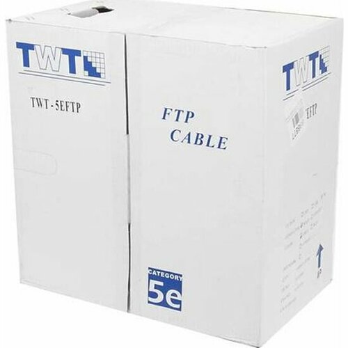 Кабель Twt FTP, 4 пары, Кат. 5e, LSZH, универсальный, 305м в кат, -5EFTP-UNV