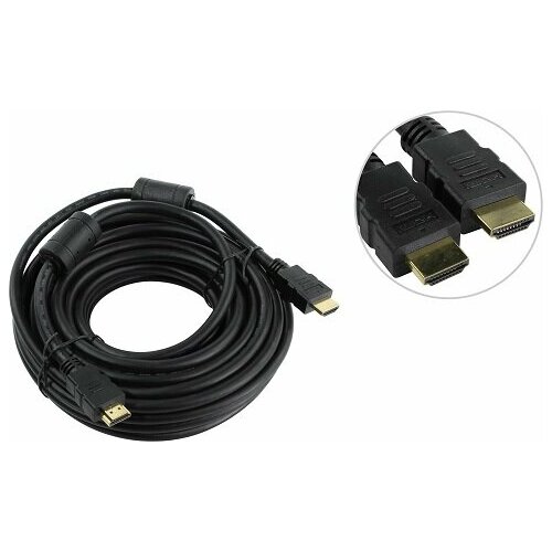 Кабель HDMI 19M/M ver 2.0, 10М, 2 фильтра Aopen