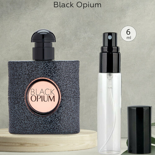 Gratus Parfum Black Opium духи женские масляные 6 мл (спрей) + подарок