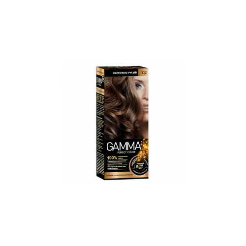Набор из 3 штук Крем-краска для волос GAMMA Perfect color 7.0 жемчужно-русый