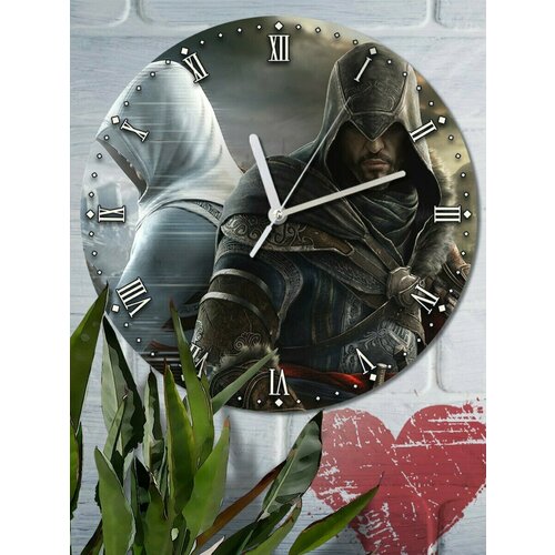 Настенные часы УФ с рисунком игры Assassins Creed Revelations - 4627