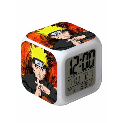 Часы-будильник аниме Naruto с подсветкой №1