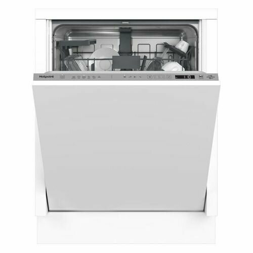 Встраиваемая посудомоечная машина HOTPOINT HI 4D66 DW, полноразмерная, ширина 59.8см, полновстраиваемая, загрузка 14 комплектов
