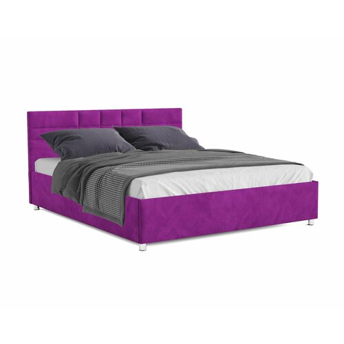 Кровать Mebel-ars Нью-Йорк 160 см Микровельвет Фиолет